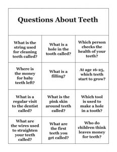 dentist vocabulary – ESL Jigsaws