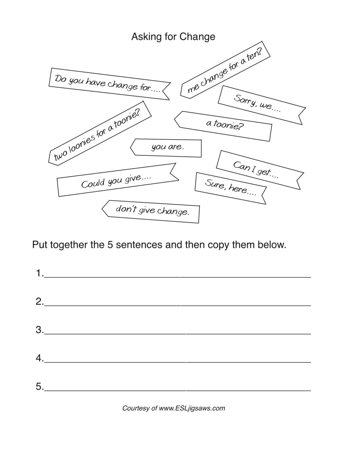 Free Materials – ESL Jigsaws