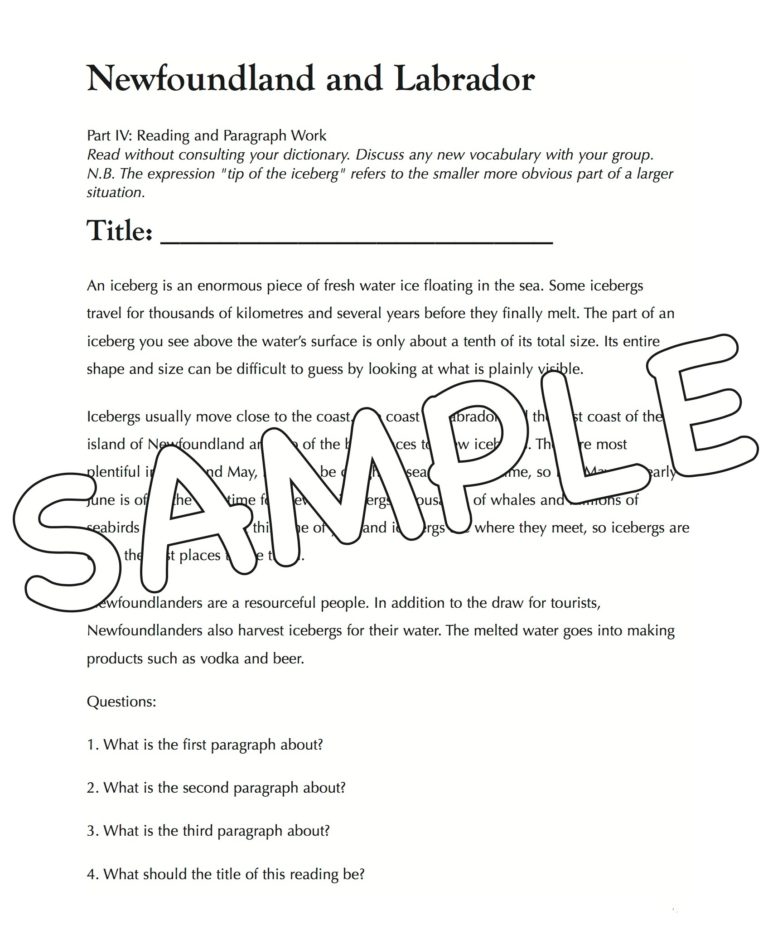 New Canada Jigsaws – ESL Jigsaws