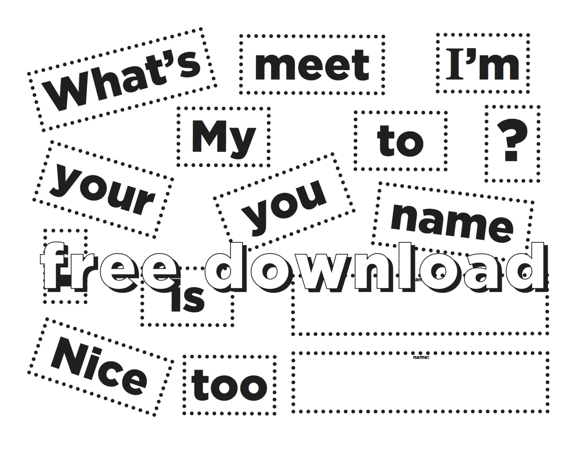 Soft Skills: Low Beginner Name Introductions – ESL Jigsaws